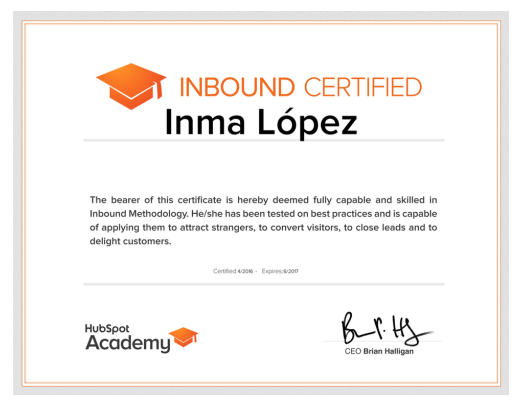 ¡Consigue tu certificacion de Inbound Marketing con Hubspot Academy! ¡Consigue tu certificacion de Inbound Marketing con Hubspot Academy!